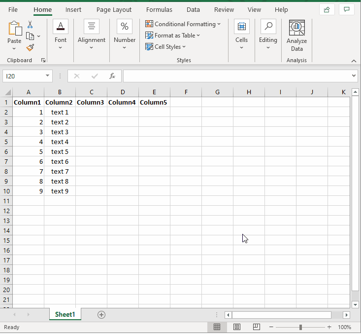  Microsoft Excel Freeze Top Row Dirask